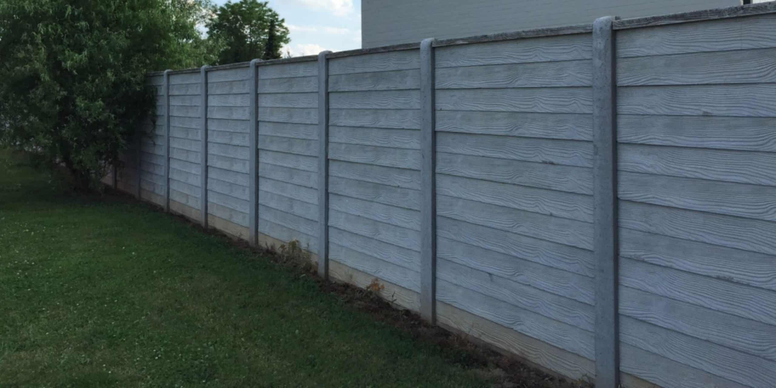 Plastic fences: Easy to maintain, Cheap and Sturdy.